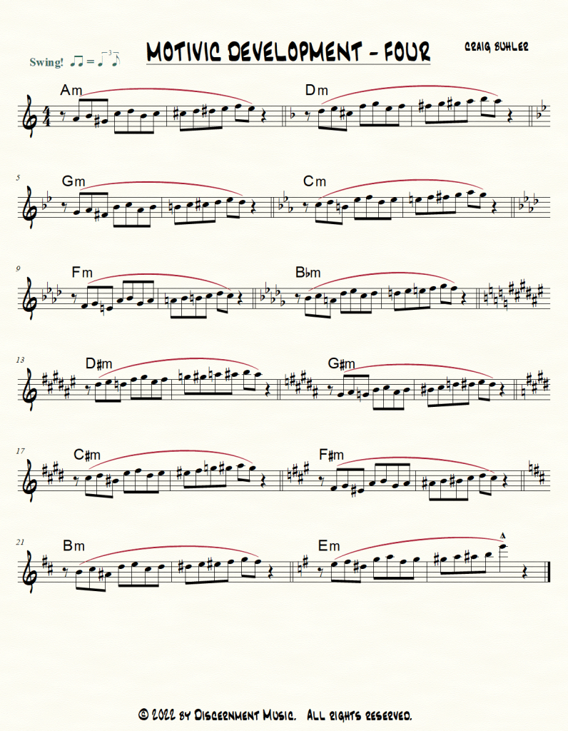 Demystifying Motivic Development – CRAIG BUHLER JAZZ