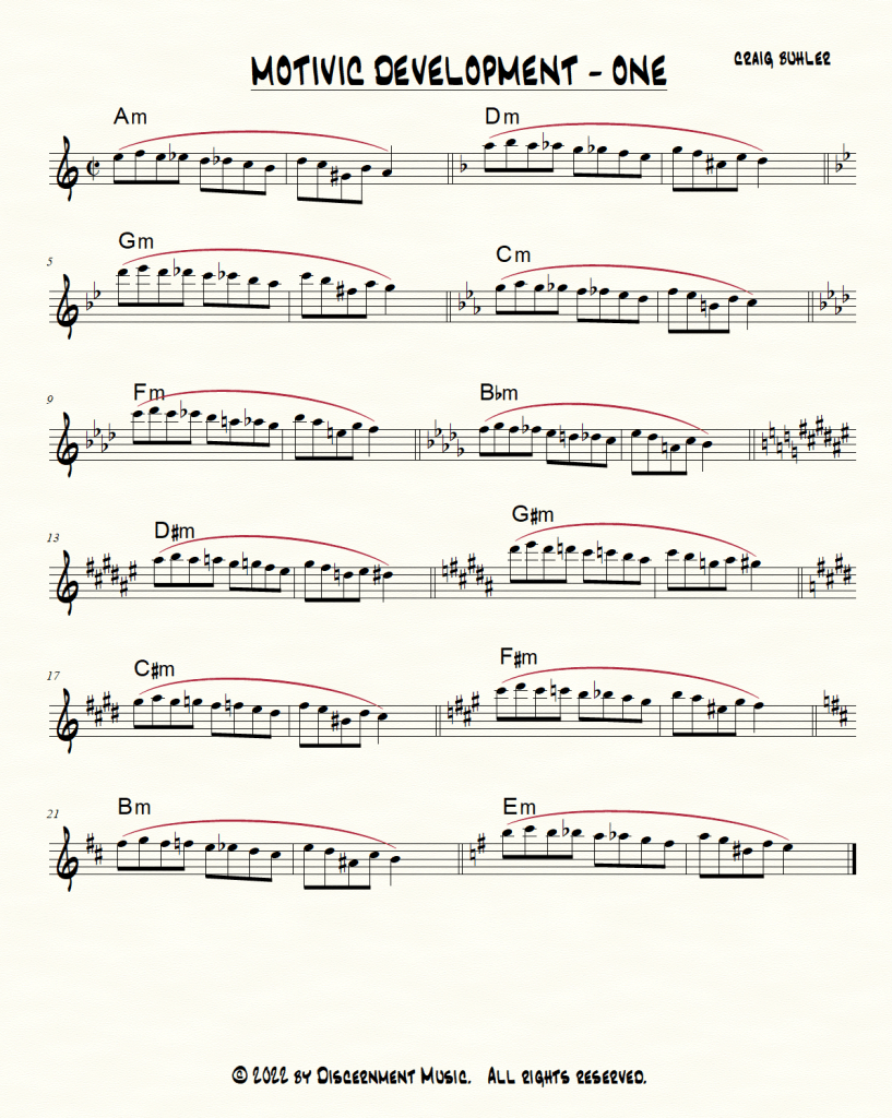 Demystifying Motivic Development – CRAIG BUHLER JAZZ