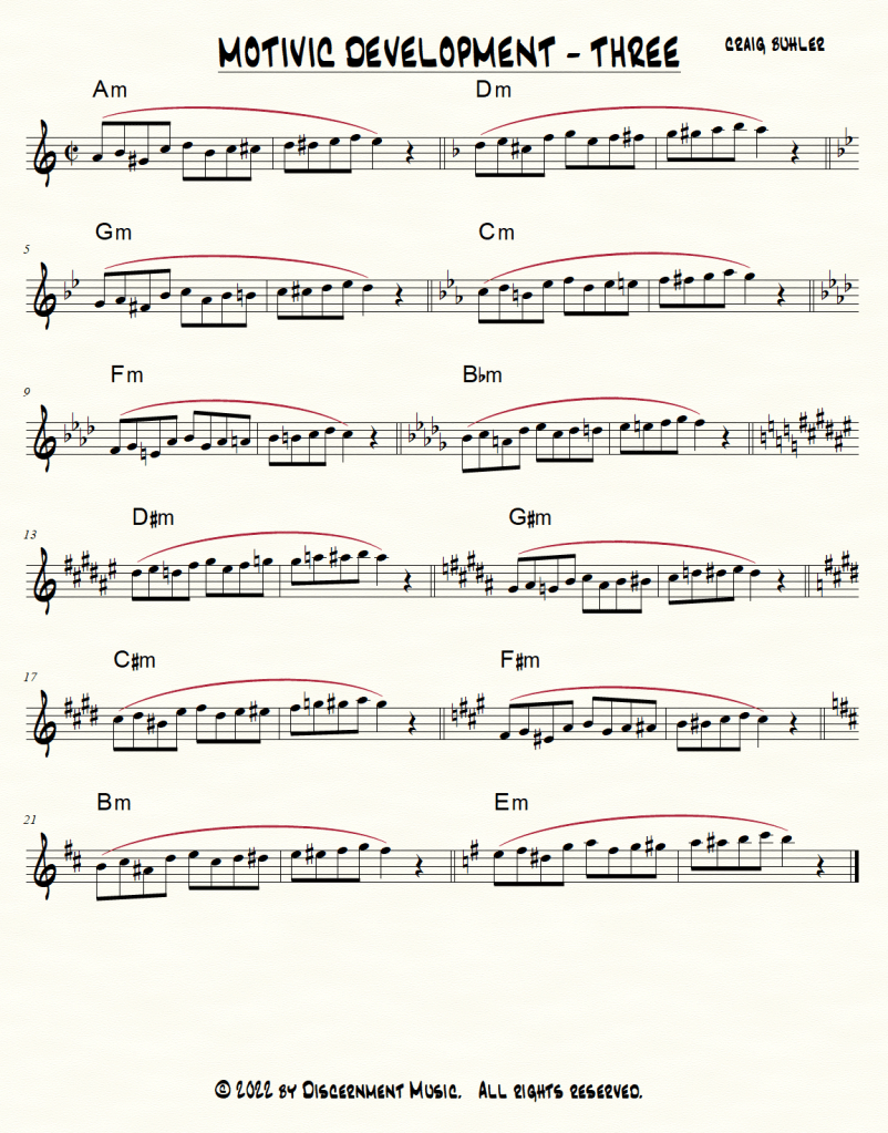 Demystifying Motivic Development – CRAIG BUHLER JAZZ